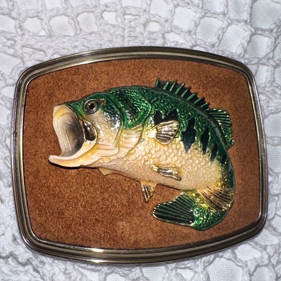 Vintage | Accessories | 979 Vintage Raintree Wide Mouth Bass Belt ...